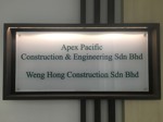APEX PACIFIC CONSTRUCTION & ENGINEERING SDN BHD Company Overview ...