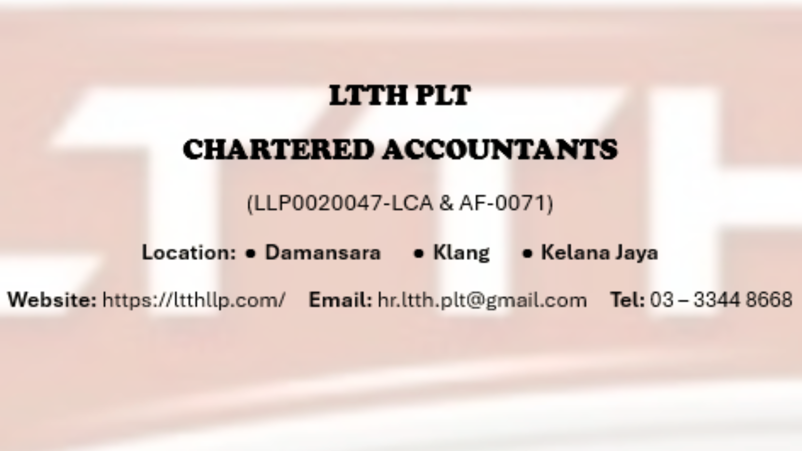 LTTH PLT Company Overview & Details - Maukerja
