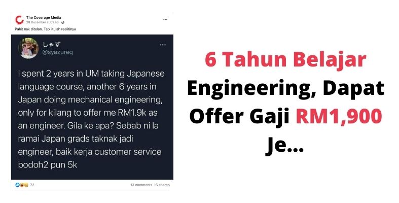 Gaji Engineer RM1900, "Lebih Baik Jadi Customer Service, Gaji Boleh ...