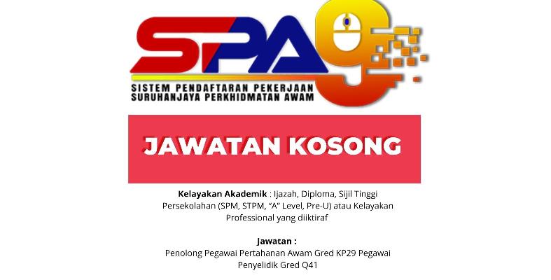 Jawatan Kosong Terkini 2022 Suruhanjaya Perkhidmatan Awam (SPA9)